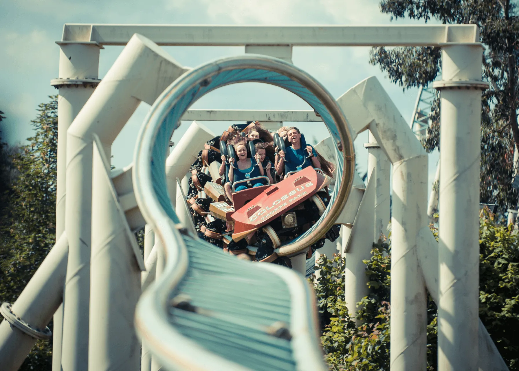 Colossus Ten Loop Rollercoaster Thorpe Park